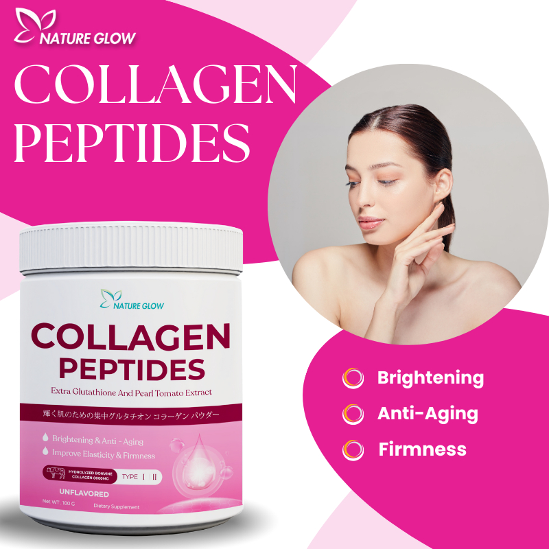 Nature Glow Collagen Peptides Powder Drink Whitening Joint Support ...