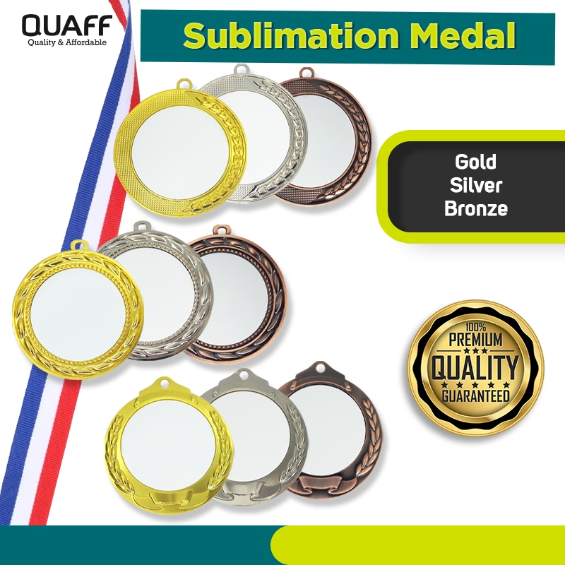 SUBLIMATION PRINTABLE MEDAL GOLD / SILVER / BRONZE | Shopee Philippines