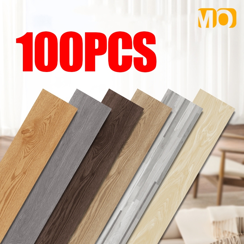 100PCS Floor Sticker Self Adhesive 91X15CM Wear Waterproof PVC Vinyl ...