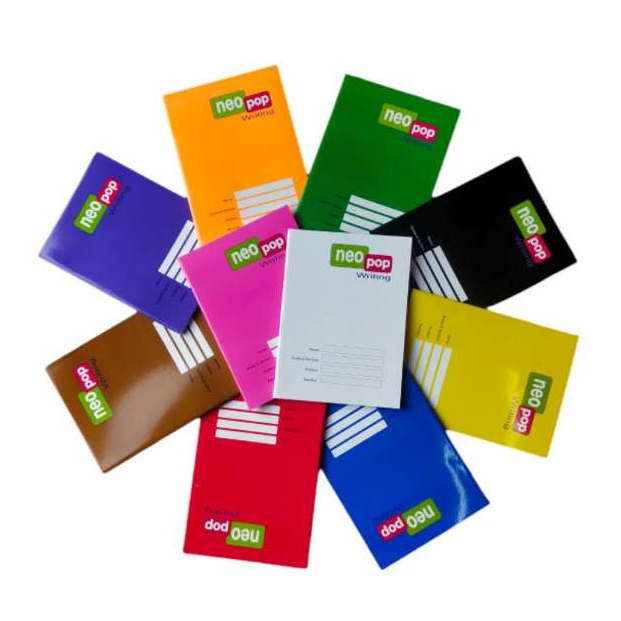 1Ream x 10Pcs Neopop Writing Assorted Color Notebook 80LVS | Shopee ...