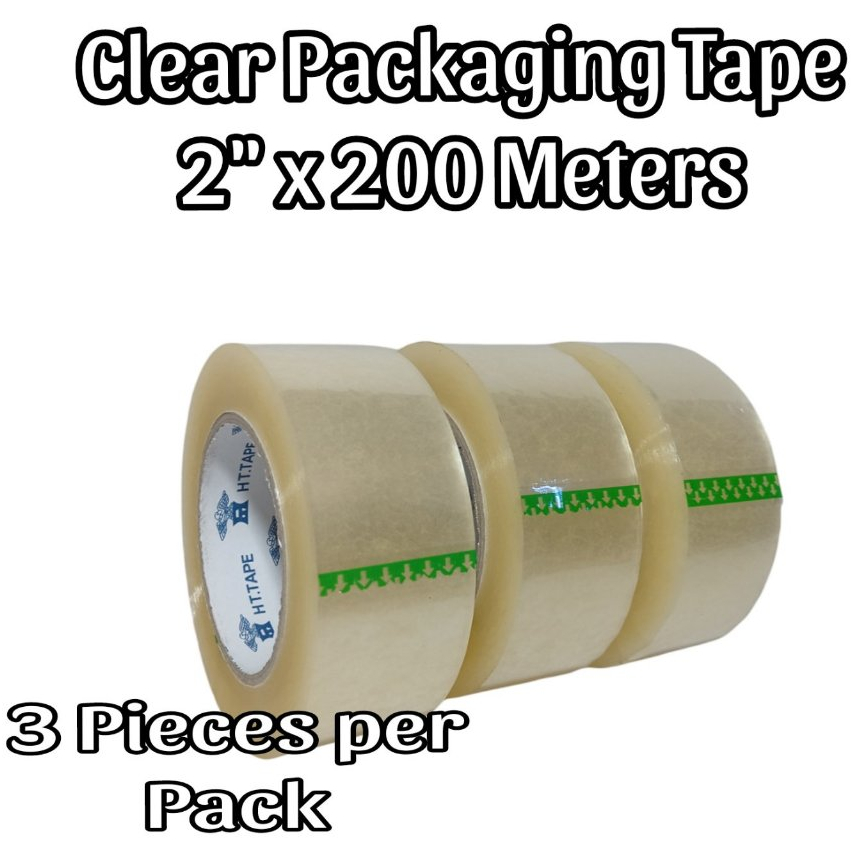 200 METERS CLEAR/TRANSPARENT PACKAGING TAPE BUNDLE PROMO RATE 2 ...