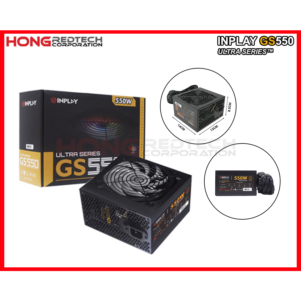 INPLAY GS550 80+ BRONZE POWER SUPPLY | Shopee Philippines