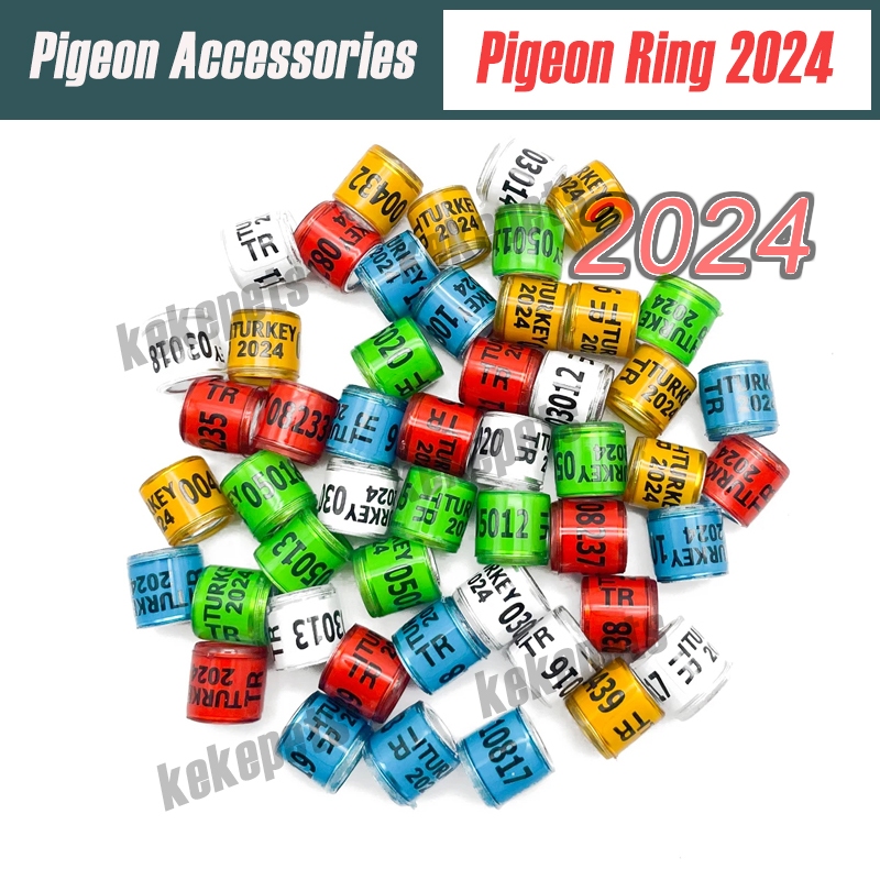 50Pcs Pigeon ring 2024 Sing sing ng kalapati Bird dove ring Taiwan Ring ...