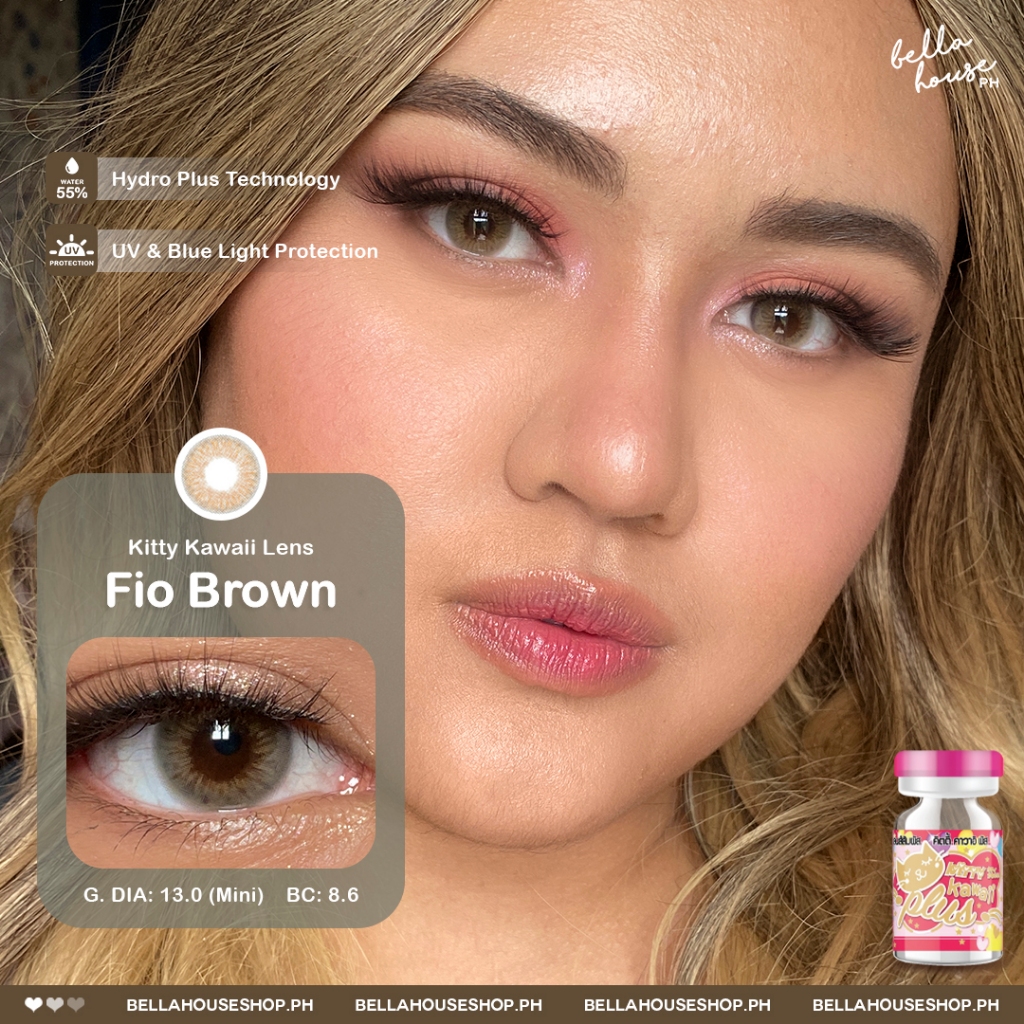 Kitty Kawaii - Mini Fio Brown (Nongraded Natural Contact Lens) | Shopee ...