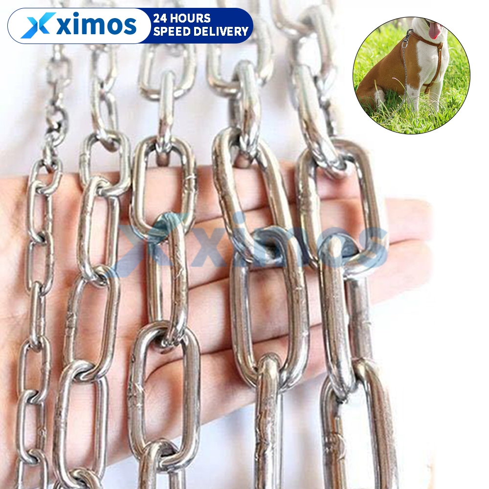 3mm Heavy Duty Chain Lock Iron/Galvanized Alloy For Home, Camping, Pet ...