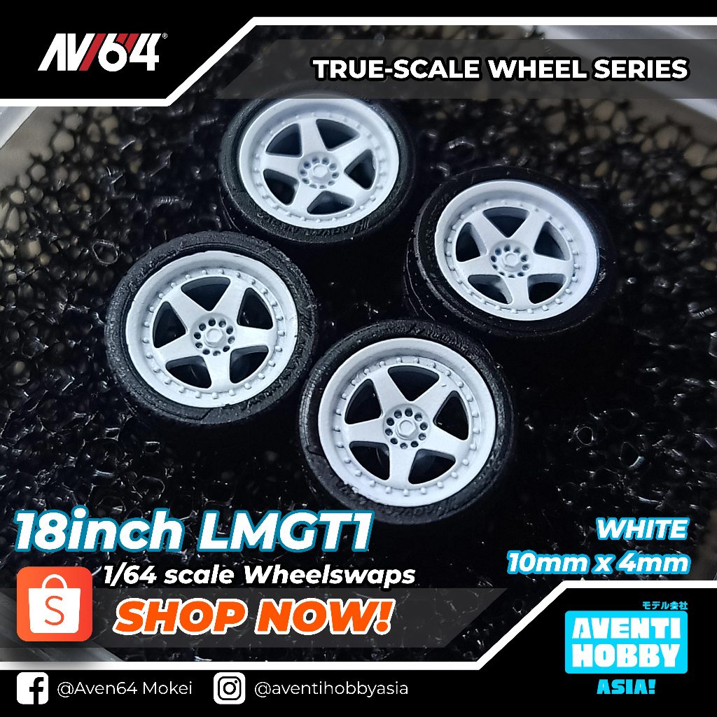 1/64 Wheelswap LMGT1 WHITE ( 10mm x 4mm ) | Shopee Philippines