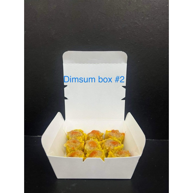 25pcs Dimsum Siomai Box Spaghetti White Paper Box | Shopee Philippines