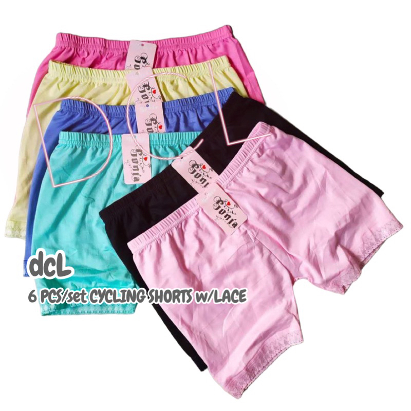 6 PCS/pack COLORED INNER SHORTS | Shopee Philippines