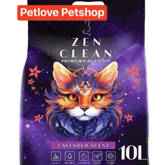 Zen Clean Cat Litter Sand Bentonite 10L | Shopee Philippines