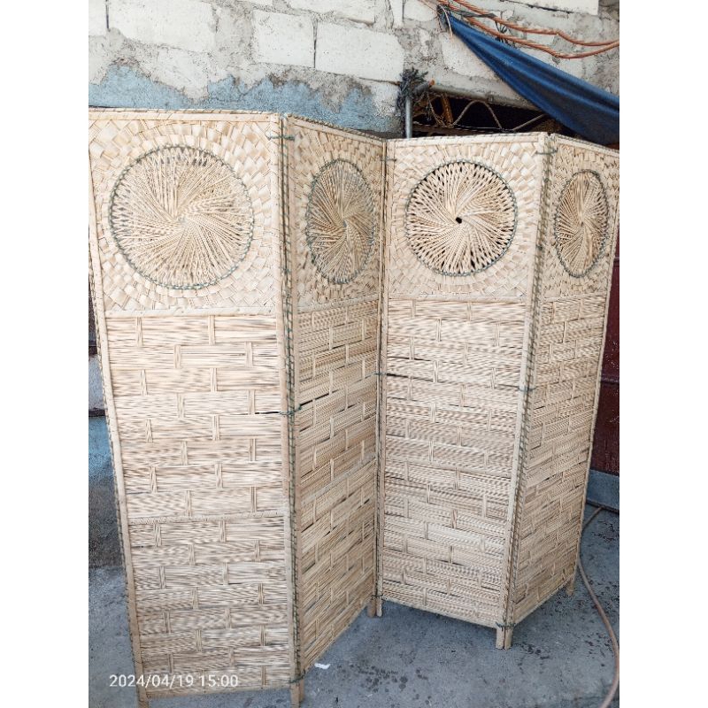 Folding Divider (Native Buri) 4 Panels | Shopee Philippines