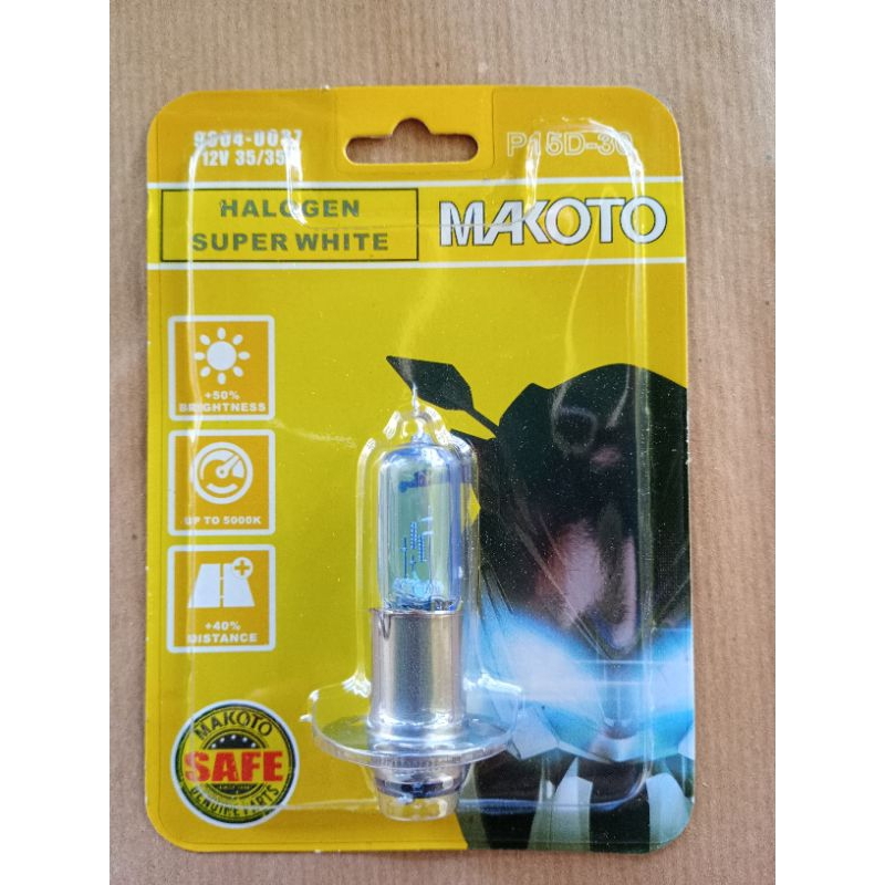 Halogen Super White 12V 35/35W (MAKOTO) | Shopee Philippines