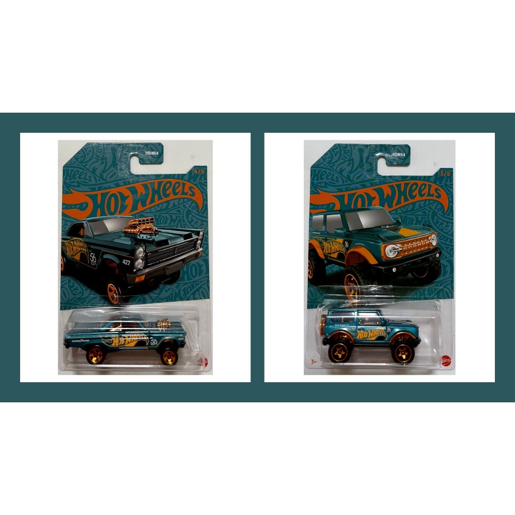 Hot Wheels - Pearl and Chrome Green - '21 Ford Bronco Green & '65 ...