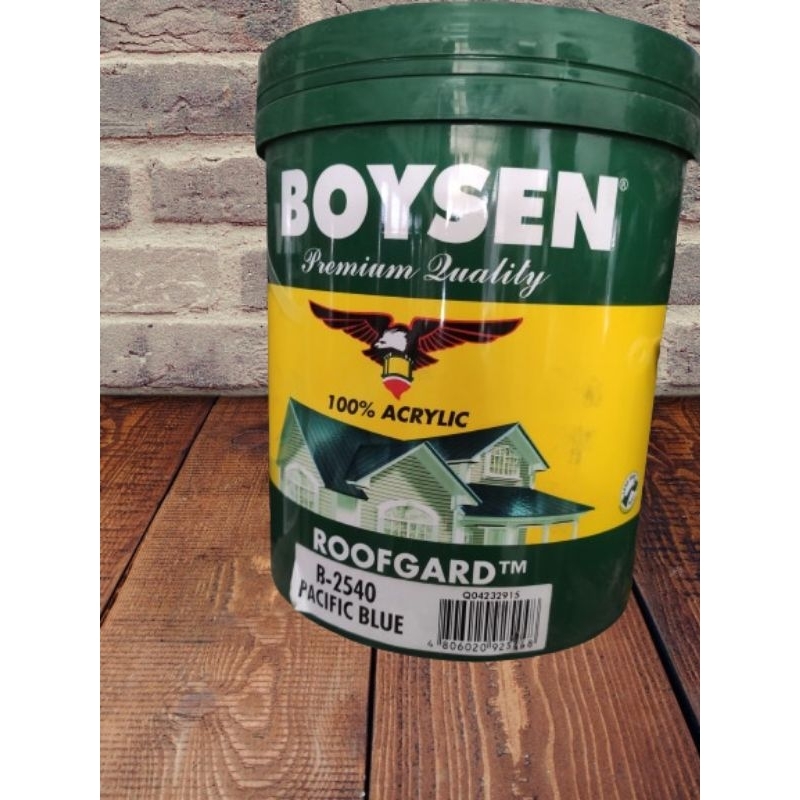 Boysen RoofGard Baguio Green Chocolate Brown Pacific Blue Spanish red ...