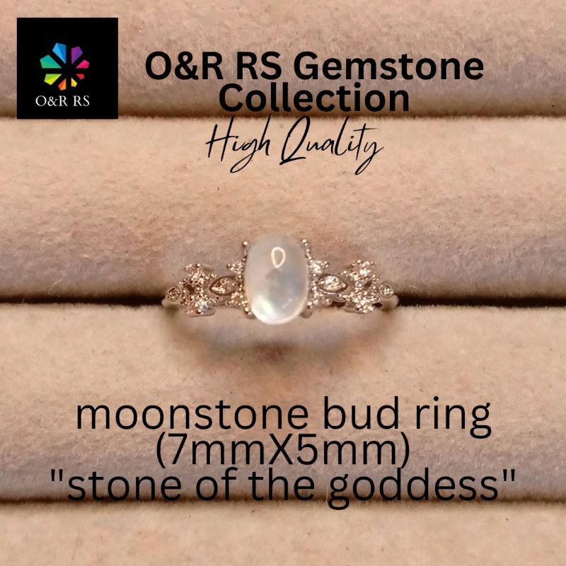 O&R RS moonstone bud ring(7mmX5mm) | Shopee Philippines