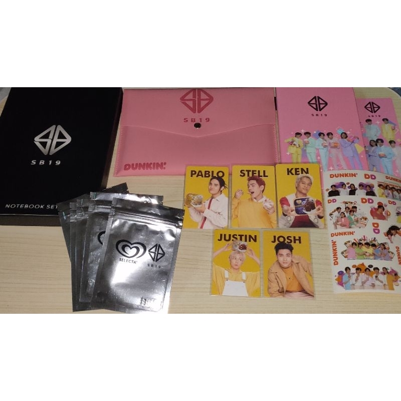 SB19 OFFICIAL MERCH SELECTA OFFICIAL PHOTOCARDS DUNKIN JOURNAL SET ...