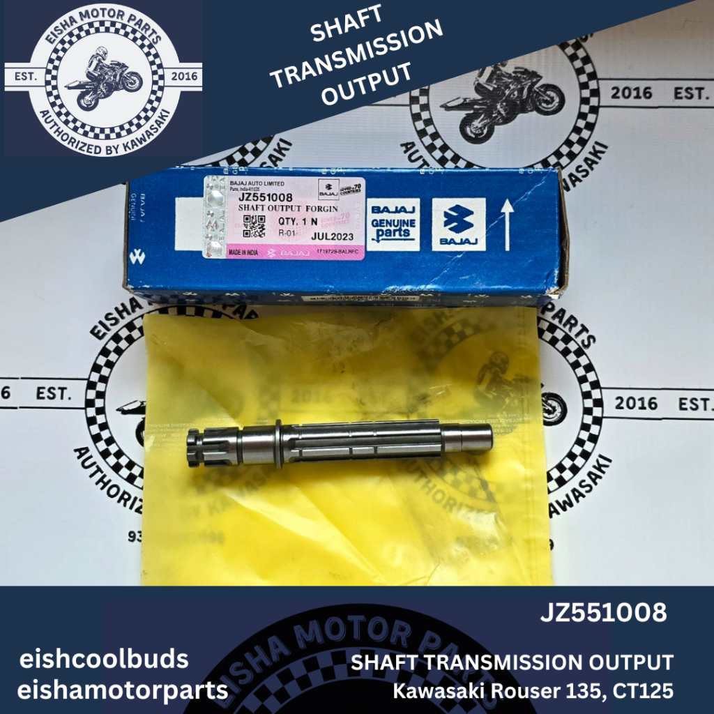 Transmission Output Shaft Kawasaki Rouser 135, CT125 Bajaj Genuine ...