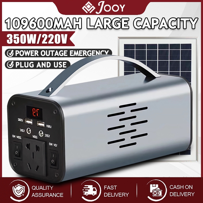 350W/220V Portable Sola Power Station 109600mAh Large Capacity Mobile ...