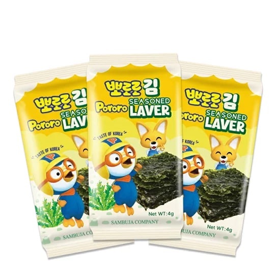 PORORO Seasoned Seaweed Laver 72g(1 BOX) (SAMBUJA) (4g*3p*24EA) / Made in Korea | Shopee Philippines