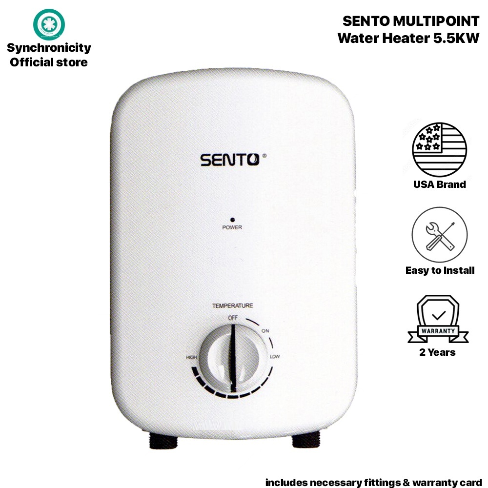 SENTO WATER HEATER Multi Point USA Instant Electric Shower Hot Water 5 ...