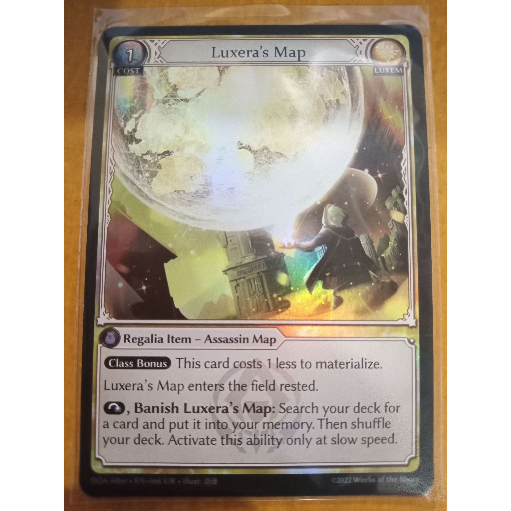 GA Foil Luxera's Map UR Dawn of Ashes DOA Alter Grand Archive English ...