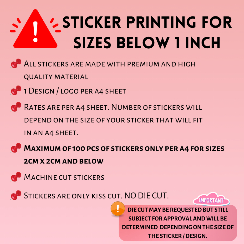 STICKER PRINTING FOR SIZES BELOW 1 INCH | Label Sticker | Product ...