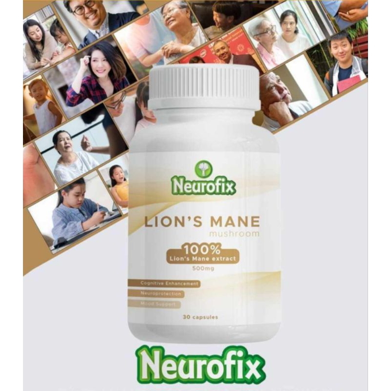 Original NEUROFIX Lion's Mane Mushroom. Neuroprotection, Cognitive ...