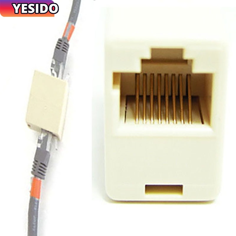 network double-way head RJ45 network cable connector network straight ...