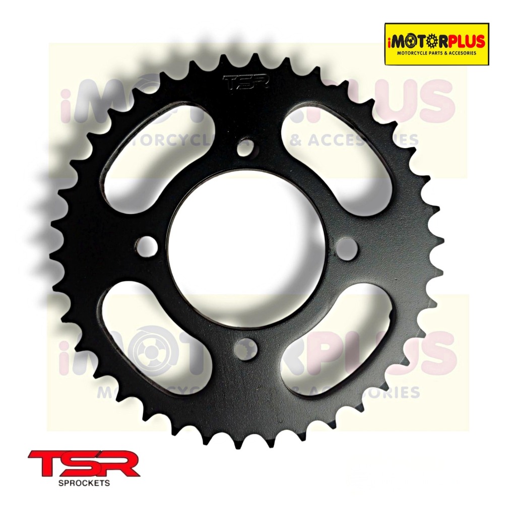 TSR Black Zinc Rear Sprocket 428 [34T-39T] for STX125/RS110/RS100 ...