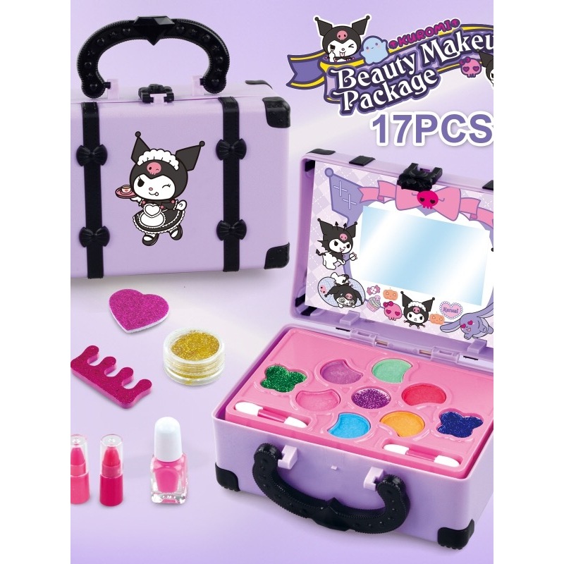 Makeup Toy Kit Washable Kids Makeup Beauty Toy Set with Portable Play ...