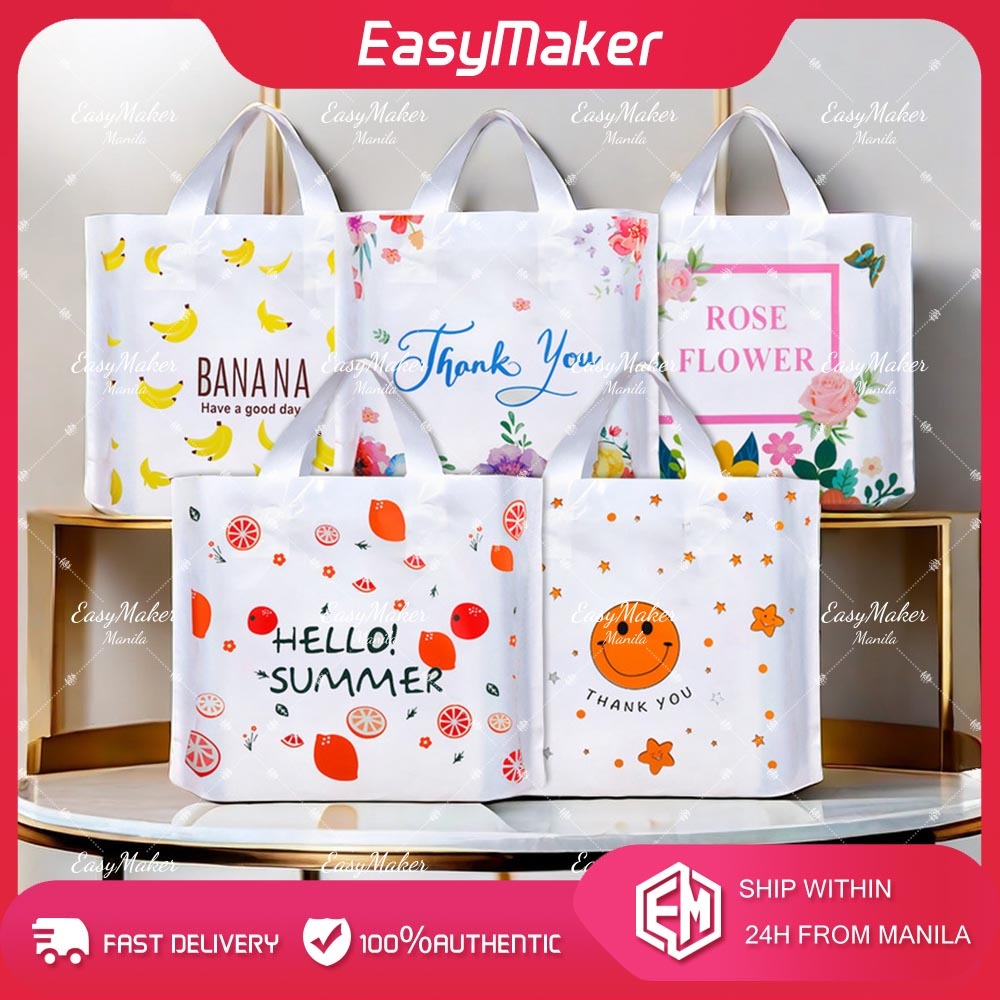 Colorful Cute Merchandise Bags Reusable Shopping Bags Plastic Bag with ...