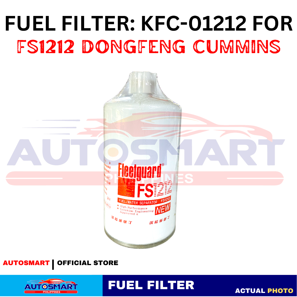 FUEL FILTER: KFC-01212 FOR FS1212 DONGFENG CUMMINS | Shopee Philippines