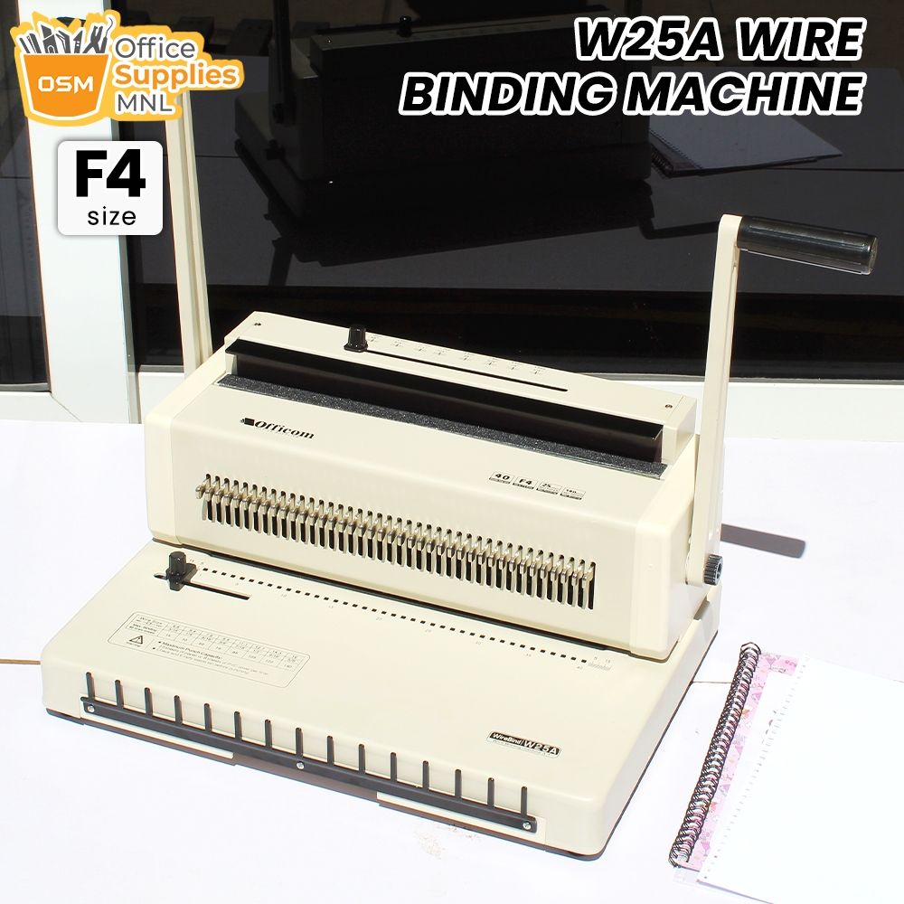 Wire Binding Machine W25A Legal/Long Size Heavy Duty | Shopee Philippines