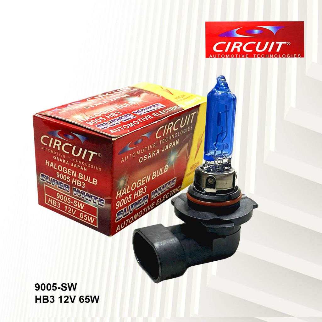 Halogen Bulb 9005 (12v/65w) (12v/100w) Super White CIRCUIT | Shopee Philippines
