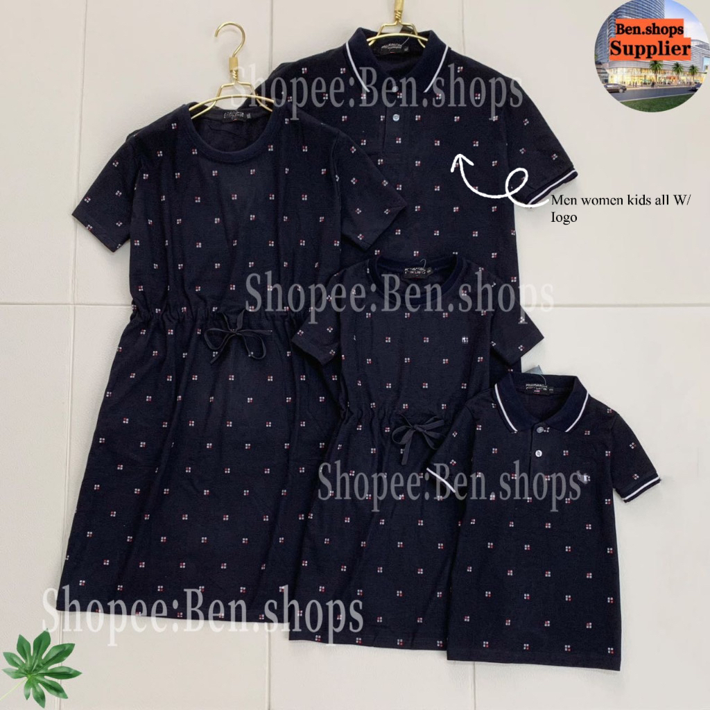 Domino family couple polo shirt dress W/pocket 10colors / SJKD SJKG ...