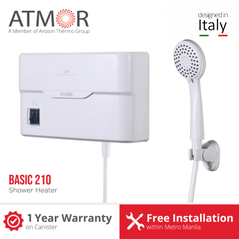 Atmor Basic 3.5kw Instant Electric Heater for Shower, Single Point ...