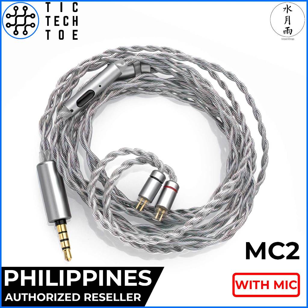 Moondrop MC2 Silver Plated OFC Litz Braided Earphone IEM Upgrade ...