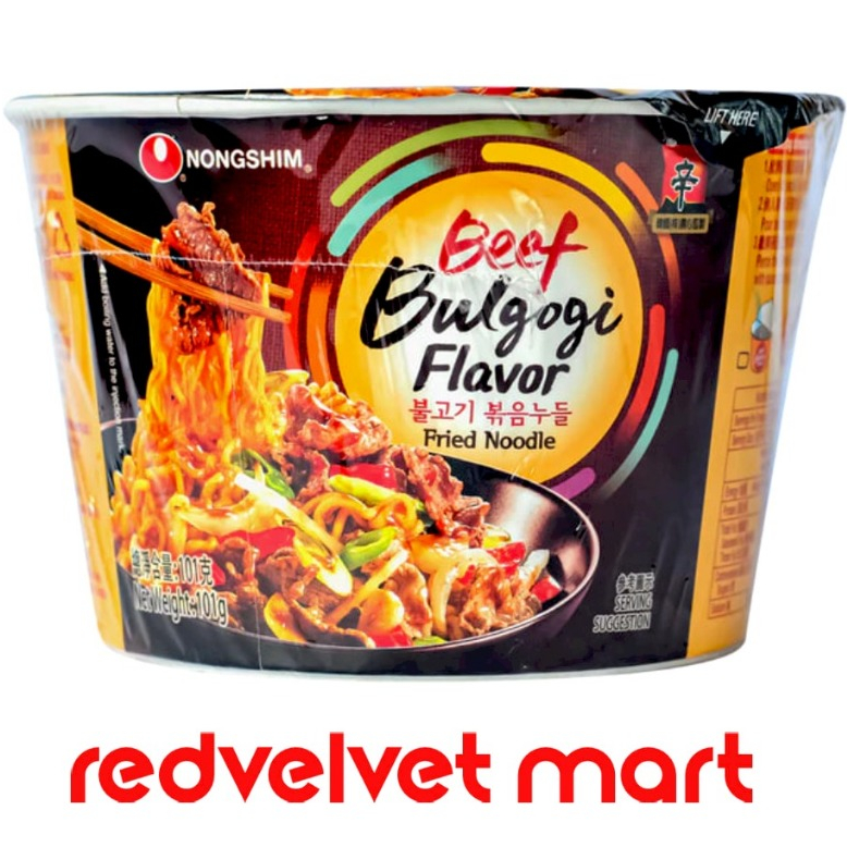 Nongshim Beef Bulgogi Fried Noodle Big Bowl 101g Beef Bulgogi Stir Fried Noodle Shopee