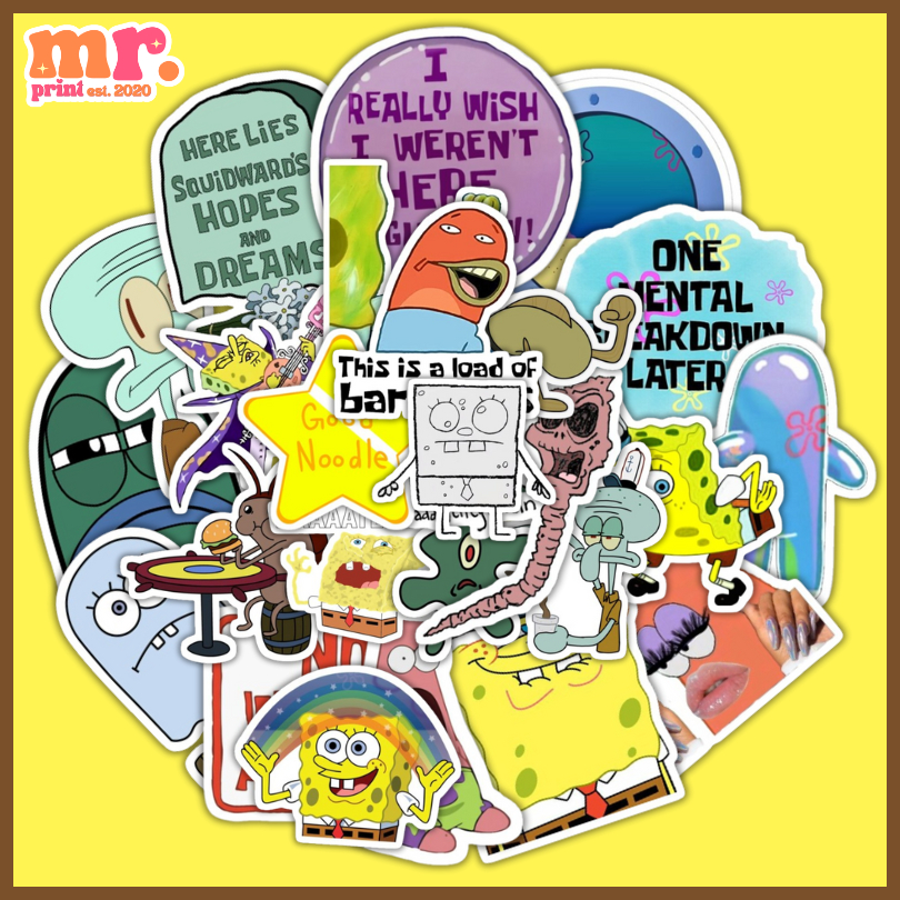 SPONGEBOB MEMES VOL 1 STICKERS WATERPROOF STICKERS | Shopee Philippines