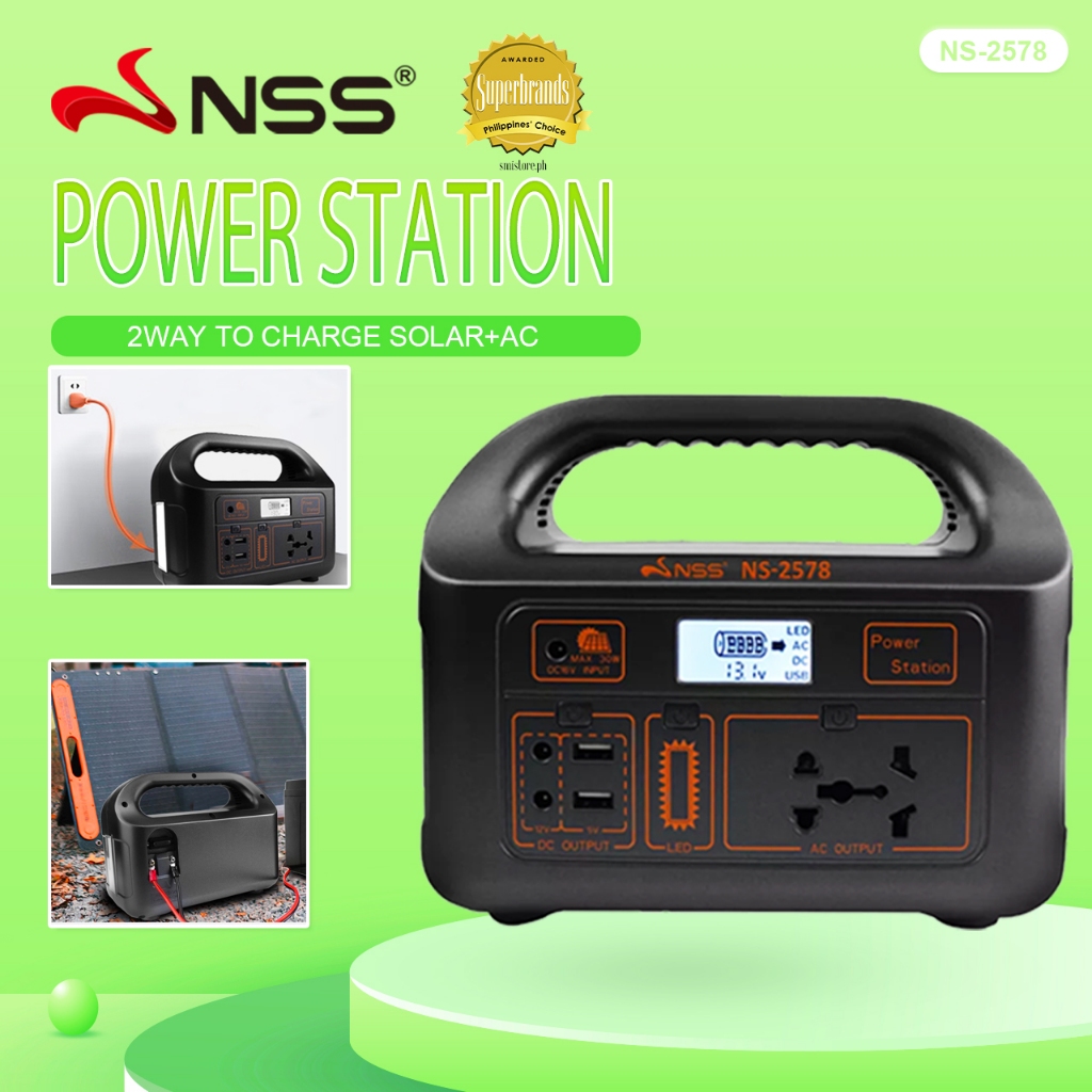 NSS Portable Power Station Explorer 220V/150W Solar Generator Backup ...