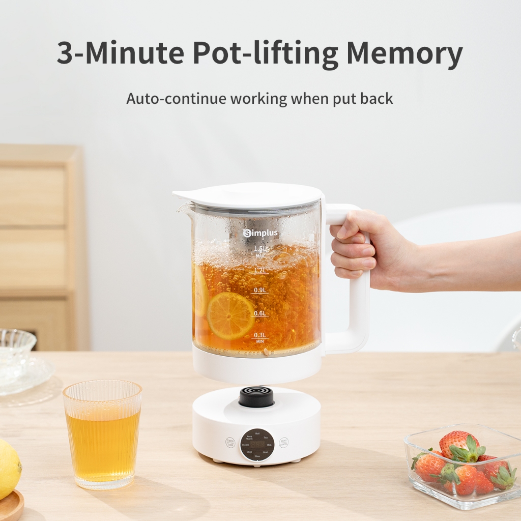 Simplus Health Pot Electric Water Kettle 1.5L (Portable Multi Cooker ...