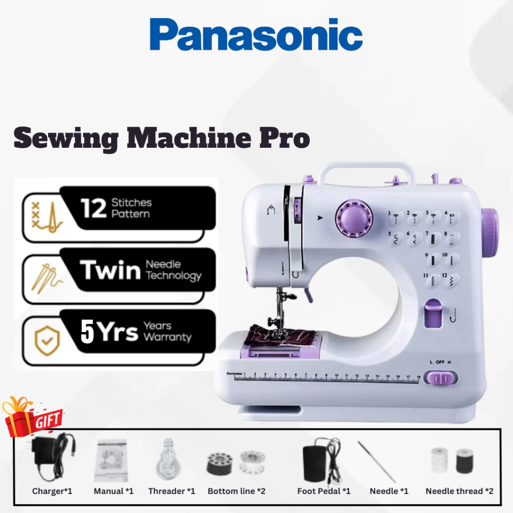 Portable Sewing Machine FHSM 505A Pro Upgraded 12 Stitches Sewing ...