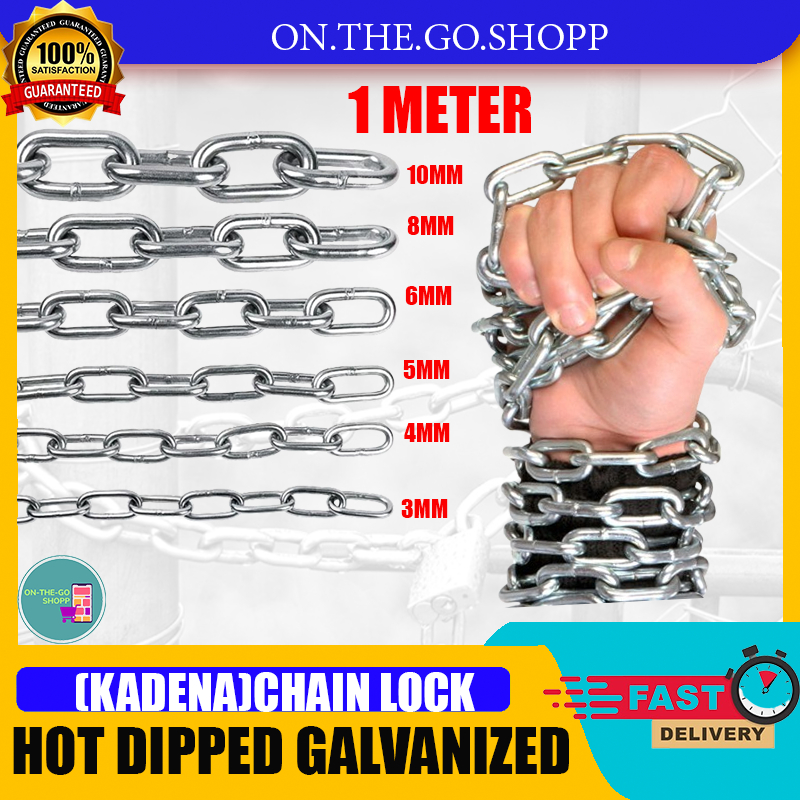 LOCK CHAIN HOT DIPPED GALVANIZED/ KADENA/ COLLAR FOR DOG / HEAVY DUTY ...