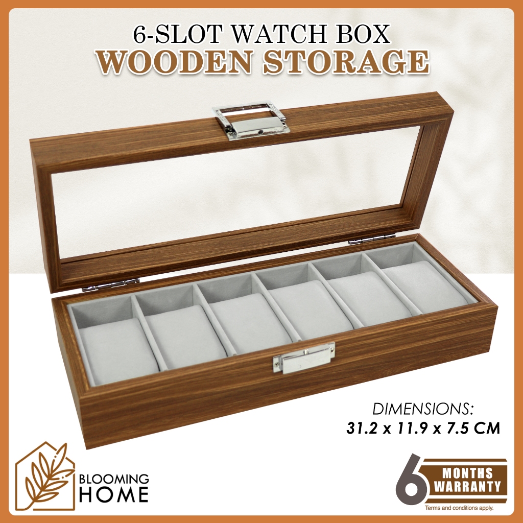 High-Quality Wooden Watch Box Watch Storage Display with Smart Wood ...
