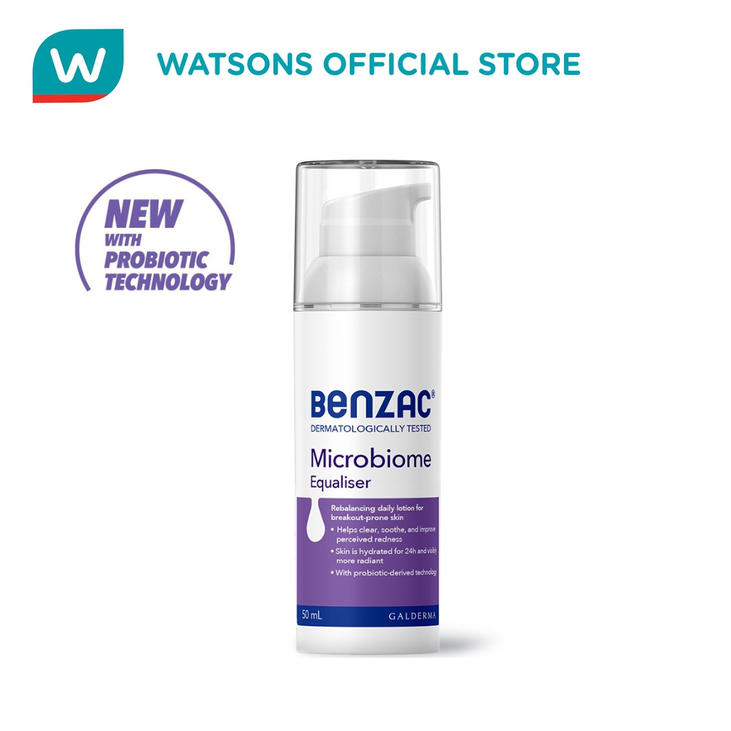 BENZAC Microbiome Equaliser 50g Moisturizer with Probiotic Technology ...