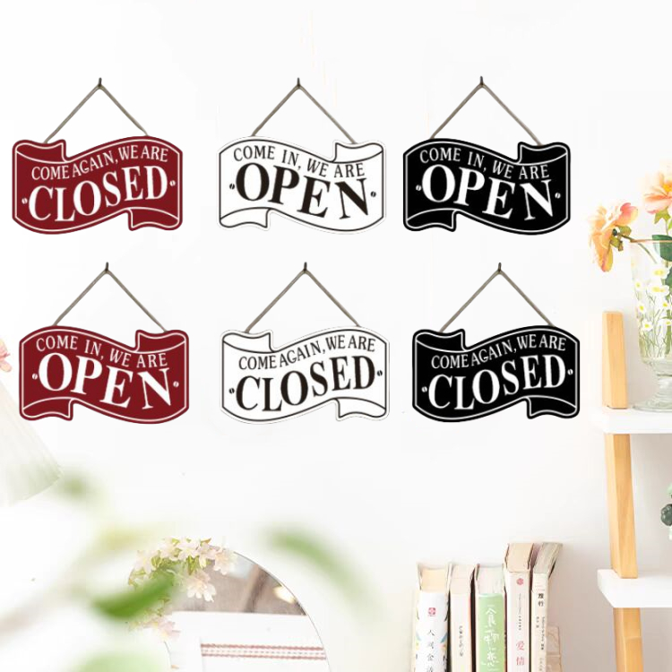 Signage Close/Open Wooden Door Signage Decor | Shopee Philippines
