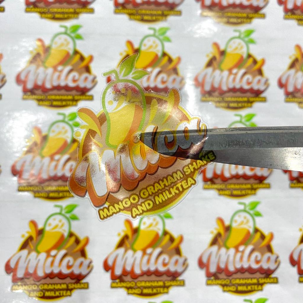 CUSTOM CLEAR STICKERS FOR MILK TEA CUPS | PRODUCT LABEL | MACHINE CUT ...
