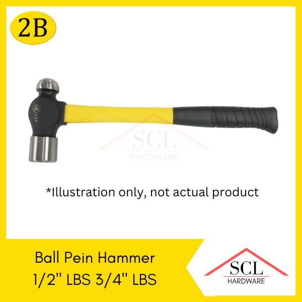 2B Ball Pein Hammer 1/2lbs or 3/4lbs | Shopee Philippines