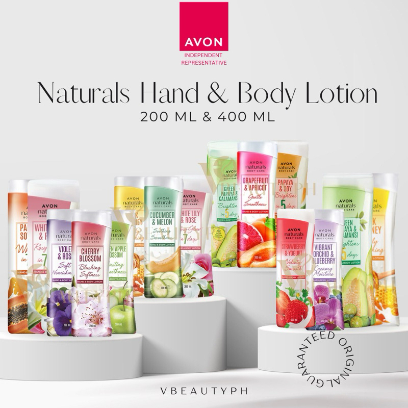 AVON Naturals Hand & Body Lotions 200ml or 400ml | Shopee Philippines