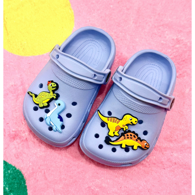 Dinosaur Crocs Sandals Clogs Slippers For Kids Baby Girls Boys with ...