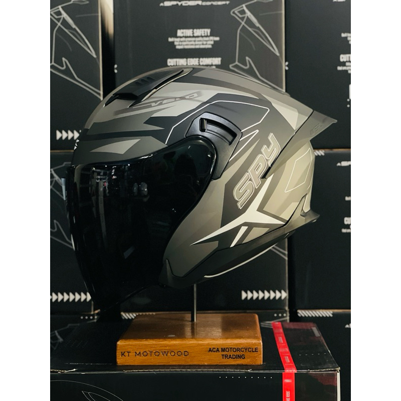 SPY VELO Jet S1 Half Face Dual Visor Helmet ( FREE CLEAR VISOR ...